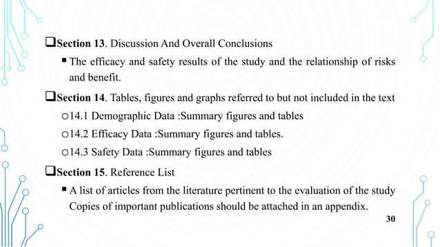 Guidelines for Preparation of Documents, Clinical Study Report Clinical ...