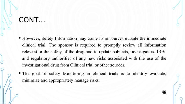 Guidelines for Preparation of Documents, Clinical Study Report Clinical ...