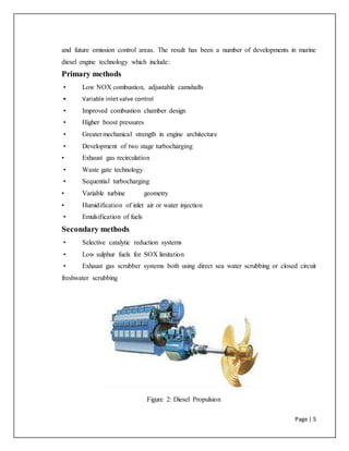 SHIP PROPULSION SEMINAR report | PDF