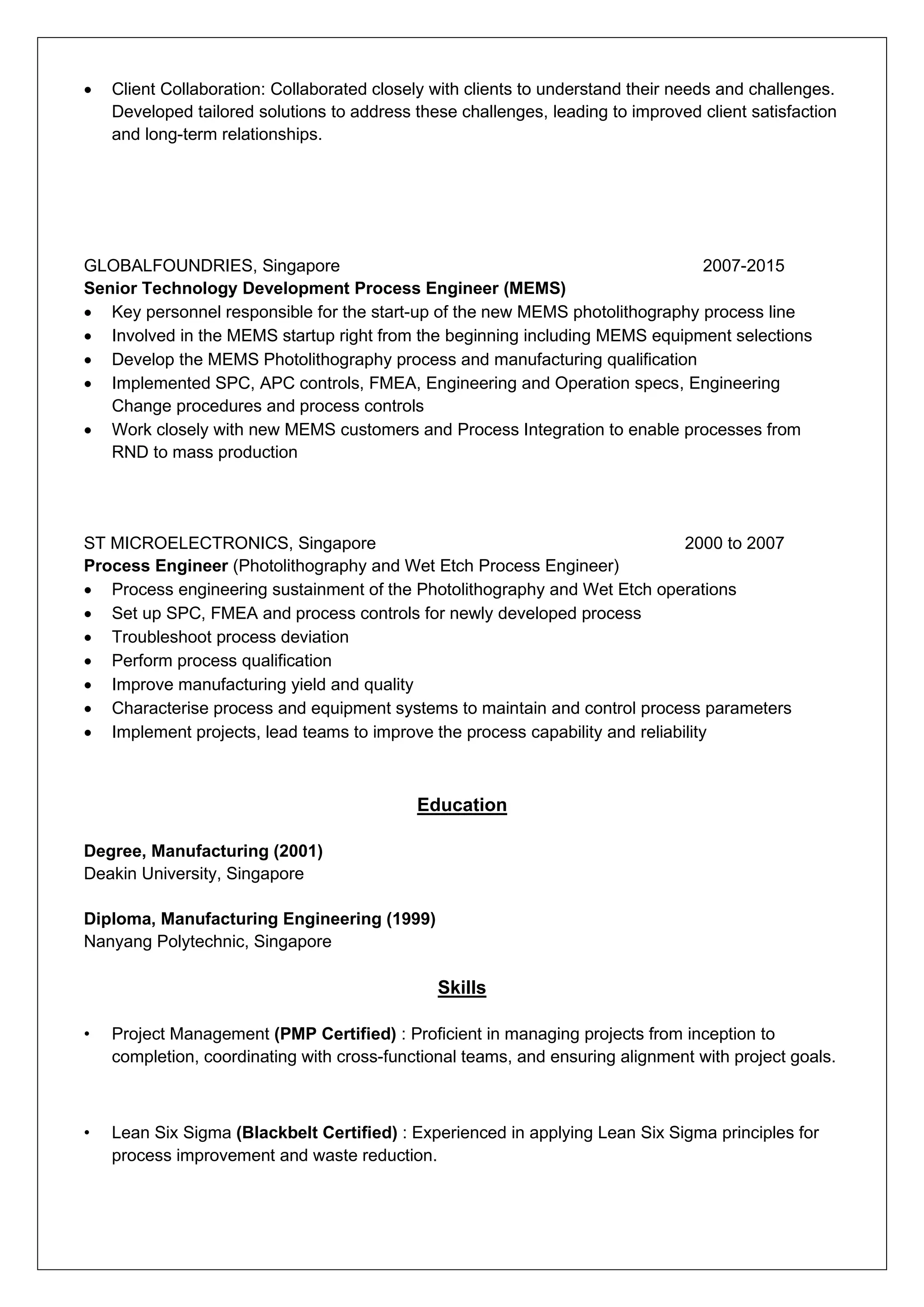 Dinesh Kumar: Experienced Medical Device Project Manager Resume | PDF