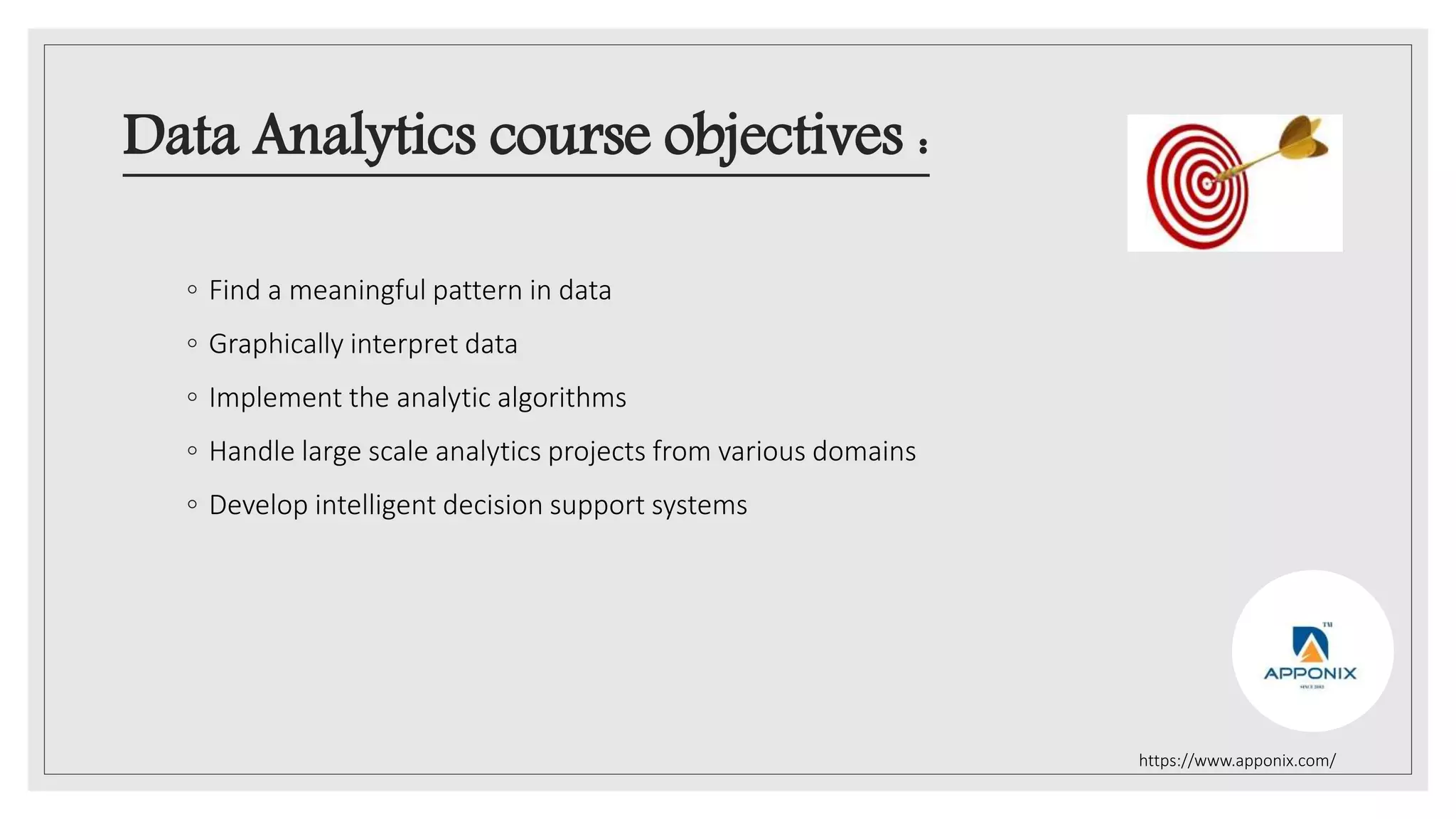 Data Analytics Training Course | PPTX