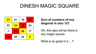 Dinesh magic square | PPTX