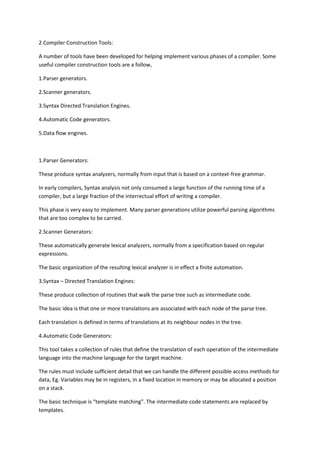 Compiler Design Material | DOCX