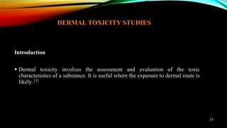 Dermal Irritation and Dermal Toxicity Studies | PPTX