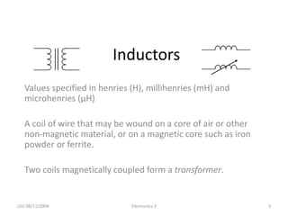 Basic Fundamental Electronics by D-Sarda PART III | PPT