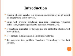 Trenchless technology | PPT