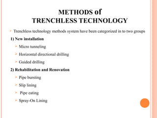 Trenchless technology | PPT