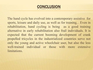 3-wheel handicap cycle | PPTX