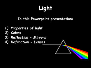 physics behind light | PPT | Physics | Science