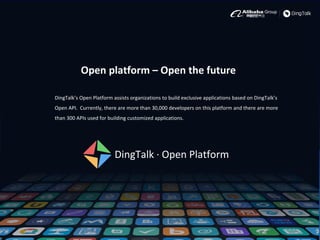 Ding Talk - Redefining Communication & Collaboration | PDF