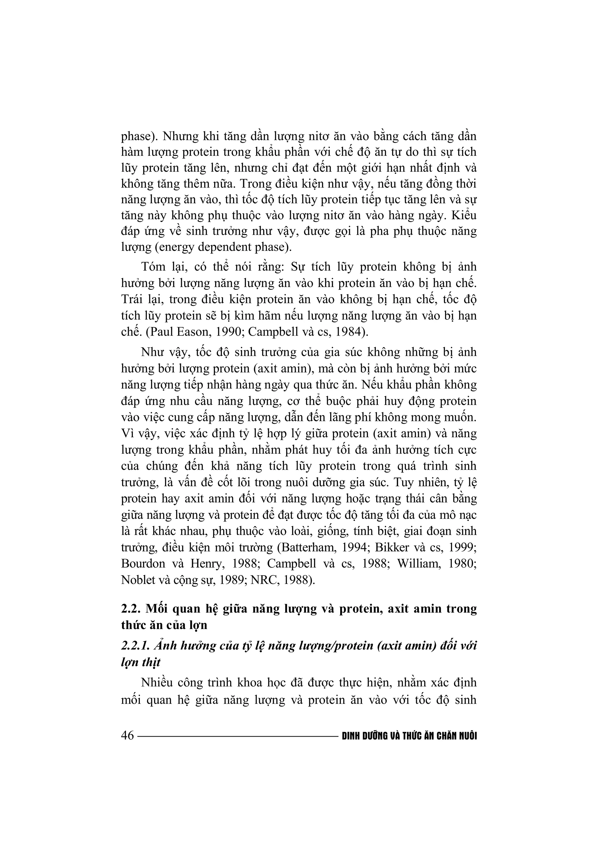 Dinh dưỡng và thức ăn chăn nuôi (Tài liệu dùng cho đào tạo tiến sĩ) | PDF