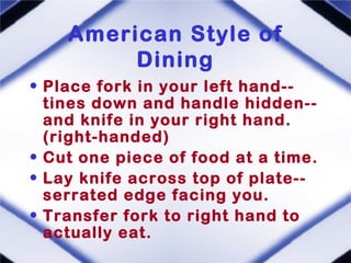 Dining etiquette-powerpoint-presentation-developed-by-kay-stephan2916 | PPT