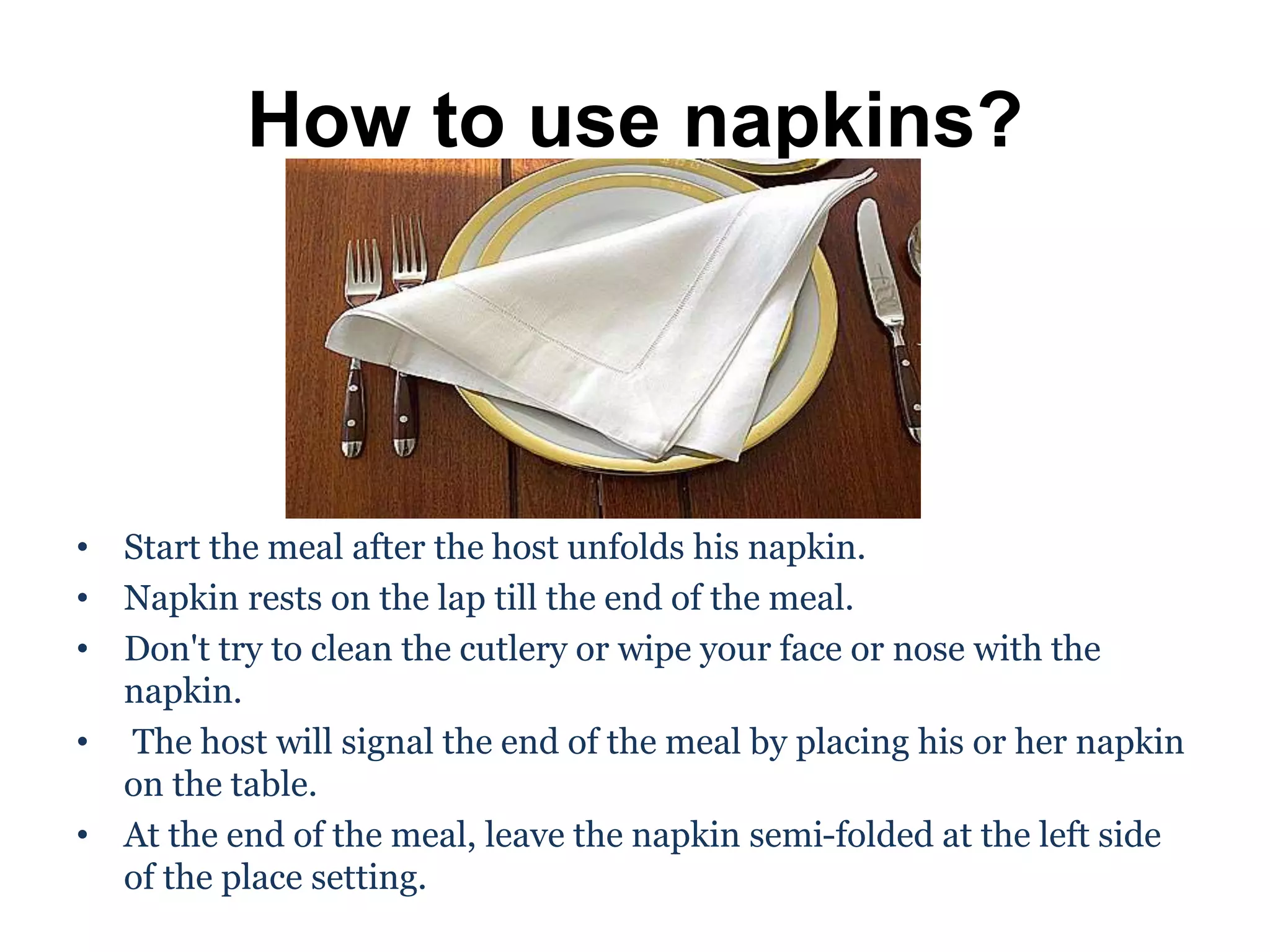 Dining etiquette-ppt | PPTX