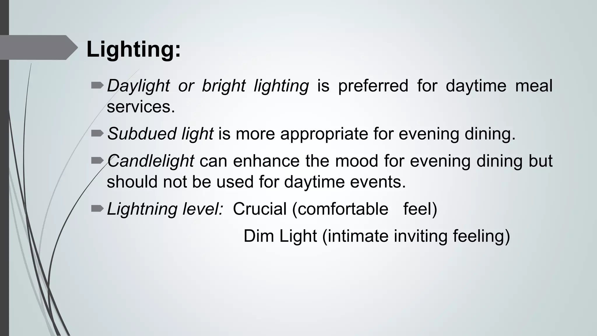 Food and Beverage Services: Dining Area | PPTX