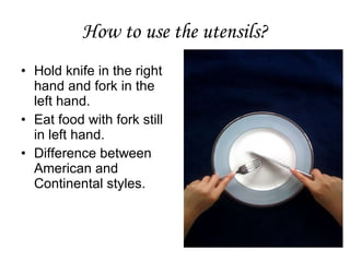 Dining Etiquette | PPT