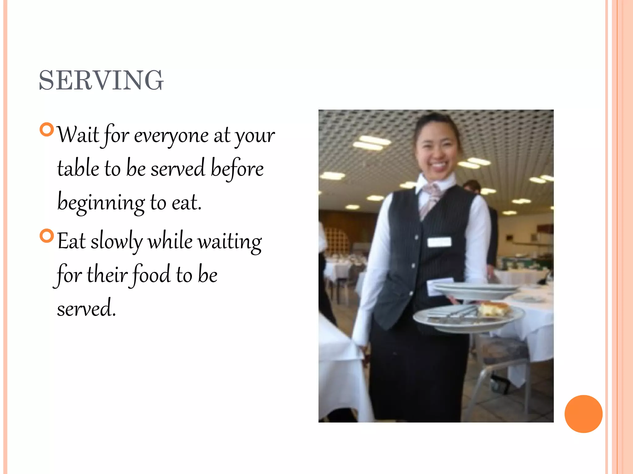 Dining etiquette | PPT | Dining Out | Food & Drink