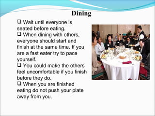 Dining etiquette | PPT
