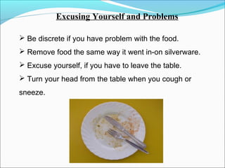 Dining etiquette | PPT