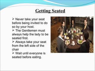 Dining etiquette | PPT