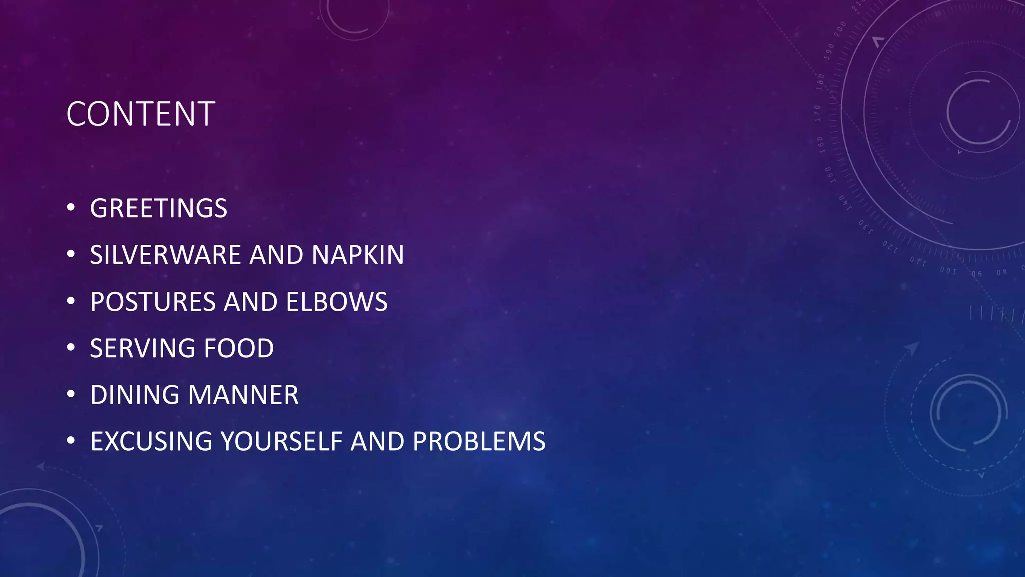 Dining Manner By Pranay Hardas | PPTX