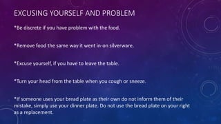 Dining Manner By Pranay Hardas | PPTX