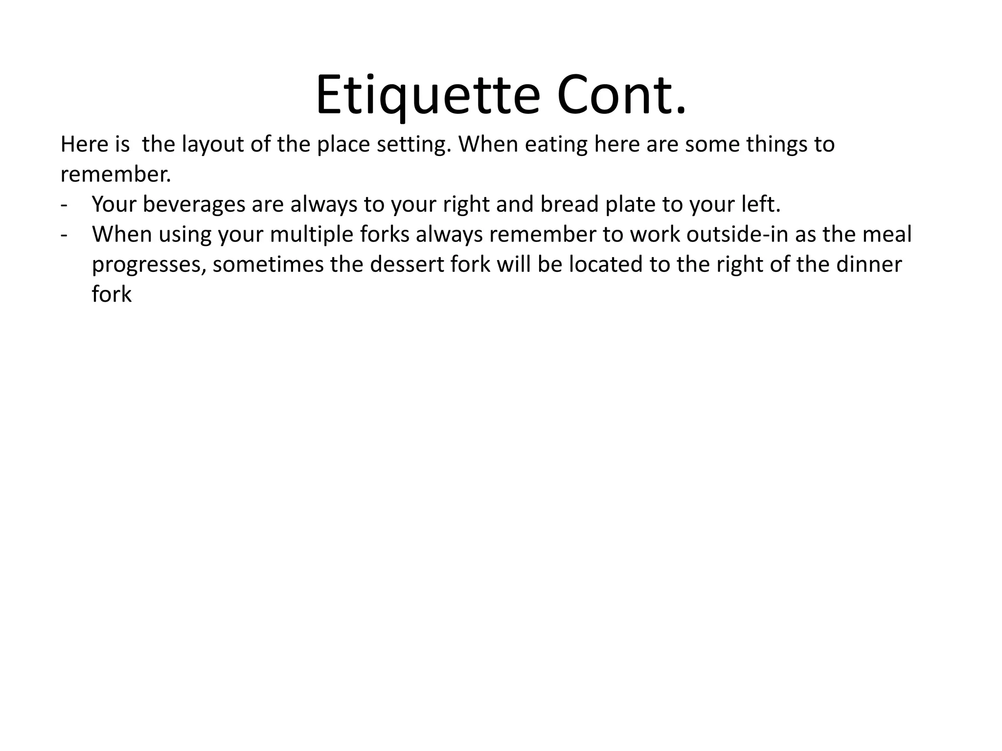 Dining out ettiquette | PPTX