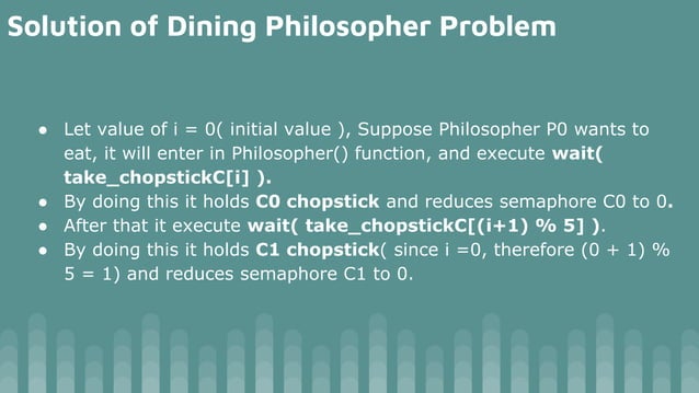 Dining philosopher problem operating system | PPTX