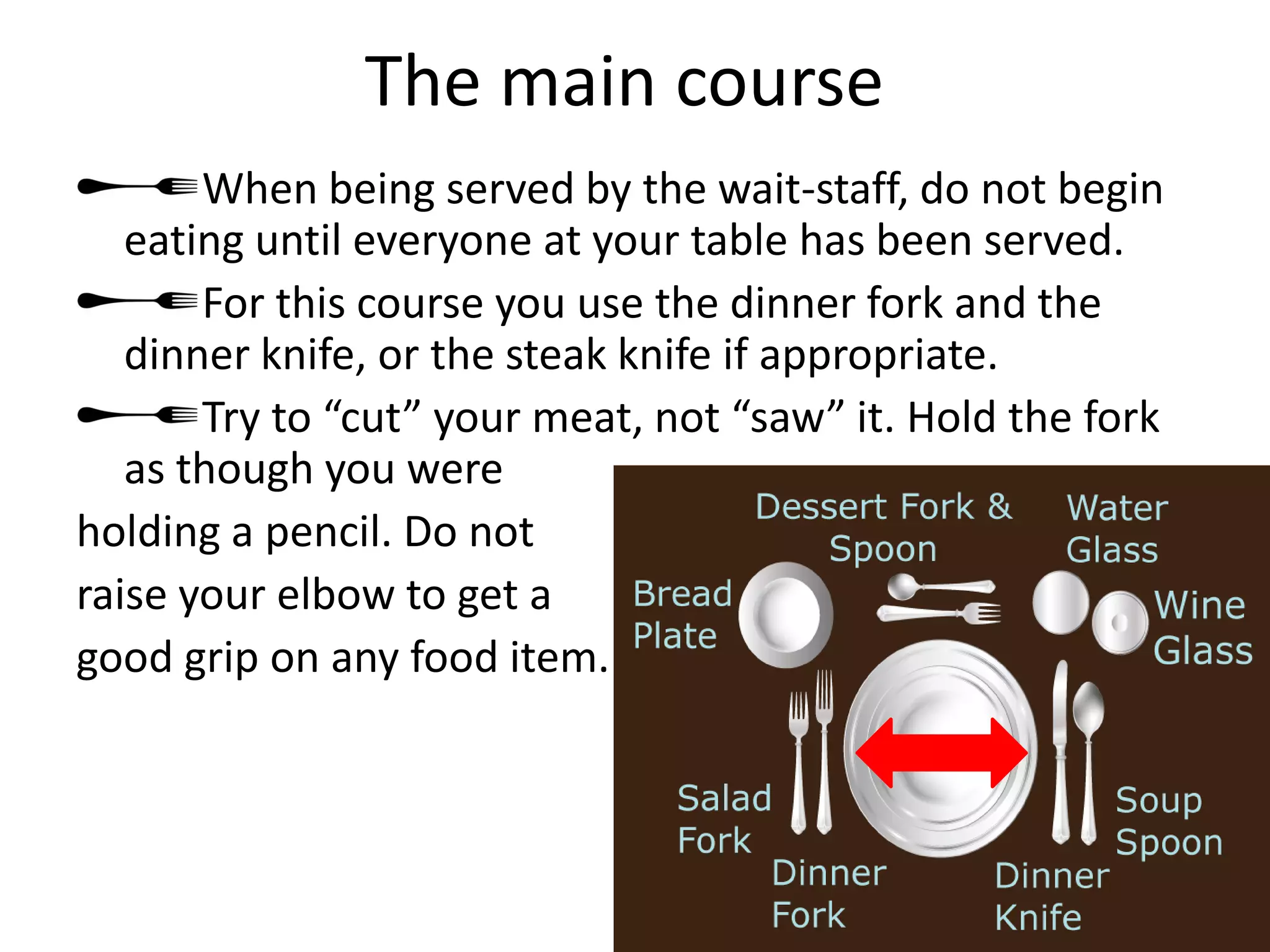 Formal dining etiquette | PDF