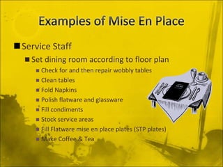 Dining Room Mise en Place.ppt