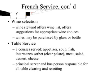 DiningServiceStyles.ppt