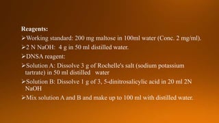 Dinitro salicylic acid (DNSA) method | PPTX