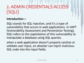 Solving Labs for Common Web Vulnerabilities | PPTX