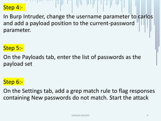 Solving Labs for Common Web Vulnerabilities | PPTX