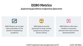 Agile Mumbai 2023 | EEBO Metrics & Digital Transformation - Dinker ...