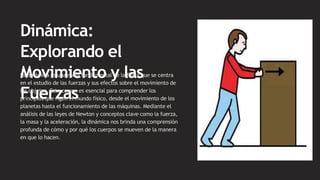 Dinámica.pptx. fisica, tipos de dinamica | PPTX