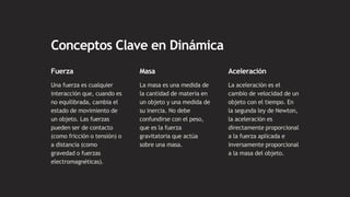 Dinámica.pptx. fisica, tipos de dinamica | PPTX