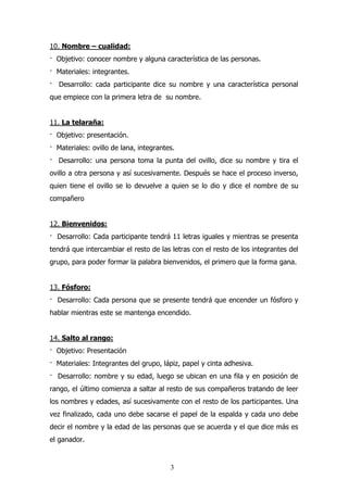Dinámicas de grupo | DOC
