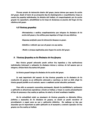 Dinámicas grupales y técnica grupales | PDF