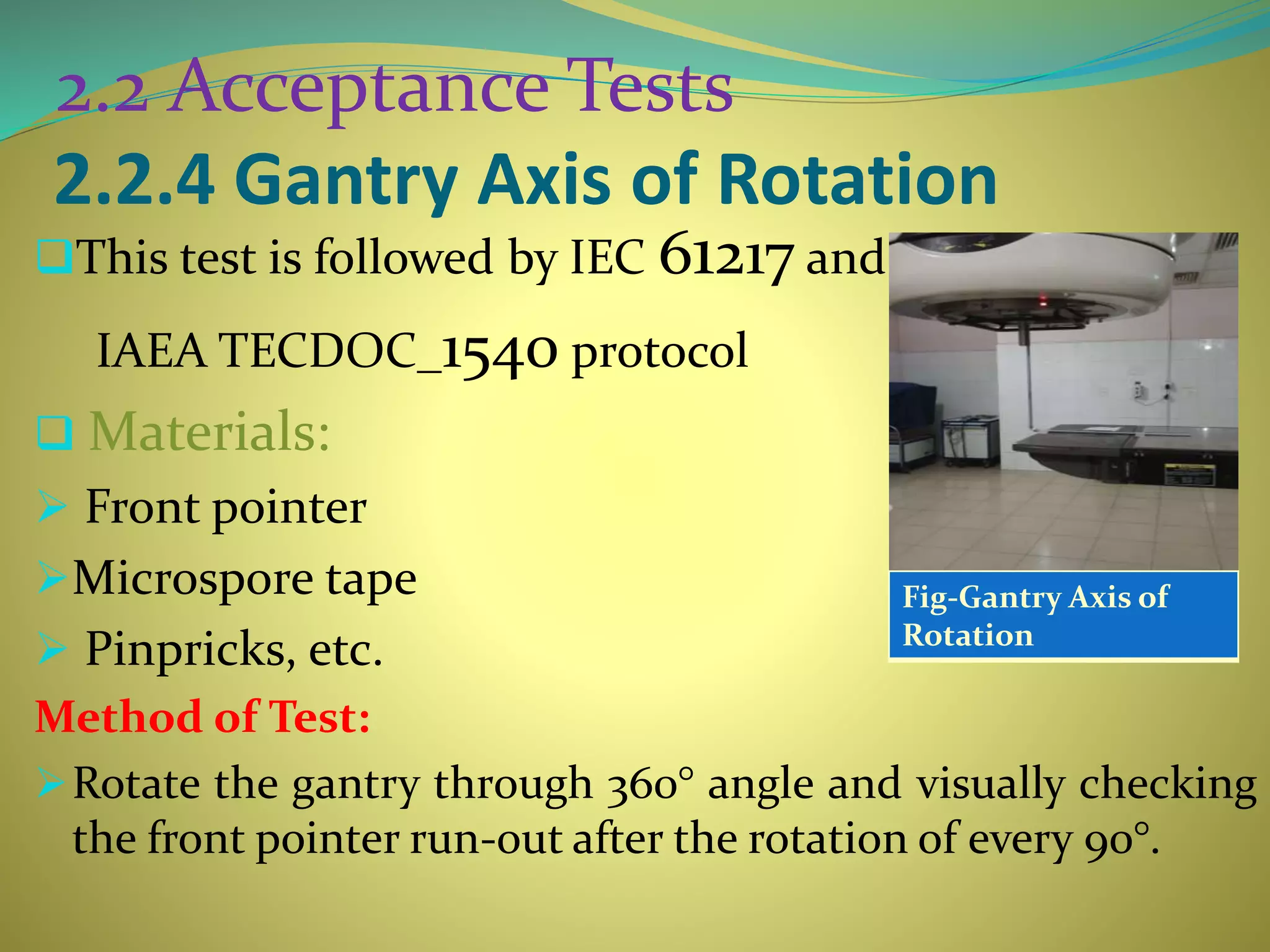 Aceeptance testing and commisioning data measurement for photon beam | PPTX