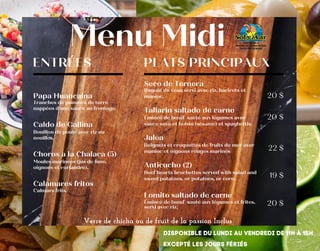 MENU RESTAURANT SOLYMAR LAVAL | PDF