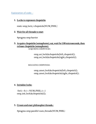 Dinning philosopher | DOCX