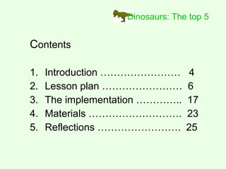 Dino lesson plan_ppt | PPT