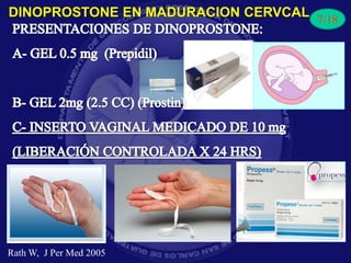 MADURACION CERVICAL CON DINOPROSTONA | PPTX