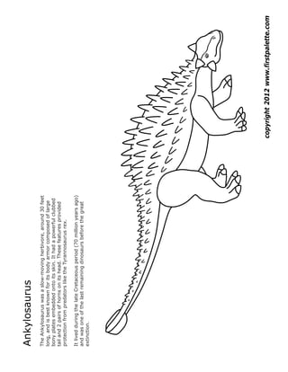 Dinosaur ankylosaurus | PDF