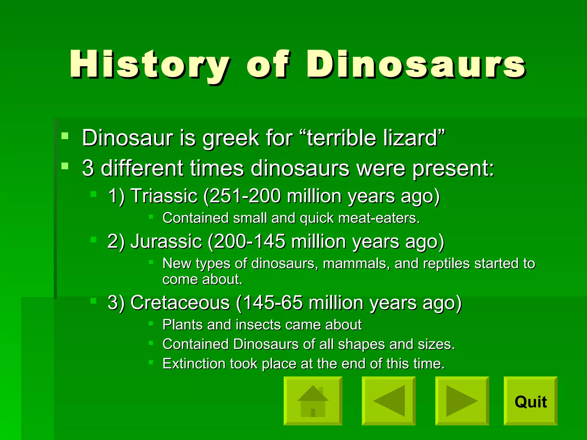 Dinosaur Ppt Project 1213297748358502 8 | PPT