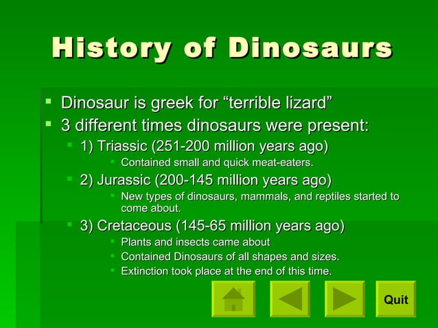 Dinosaur Ppt Project 1213297748358502 8 | PPT
