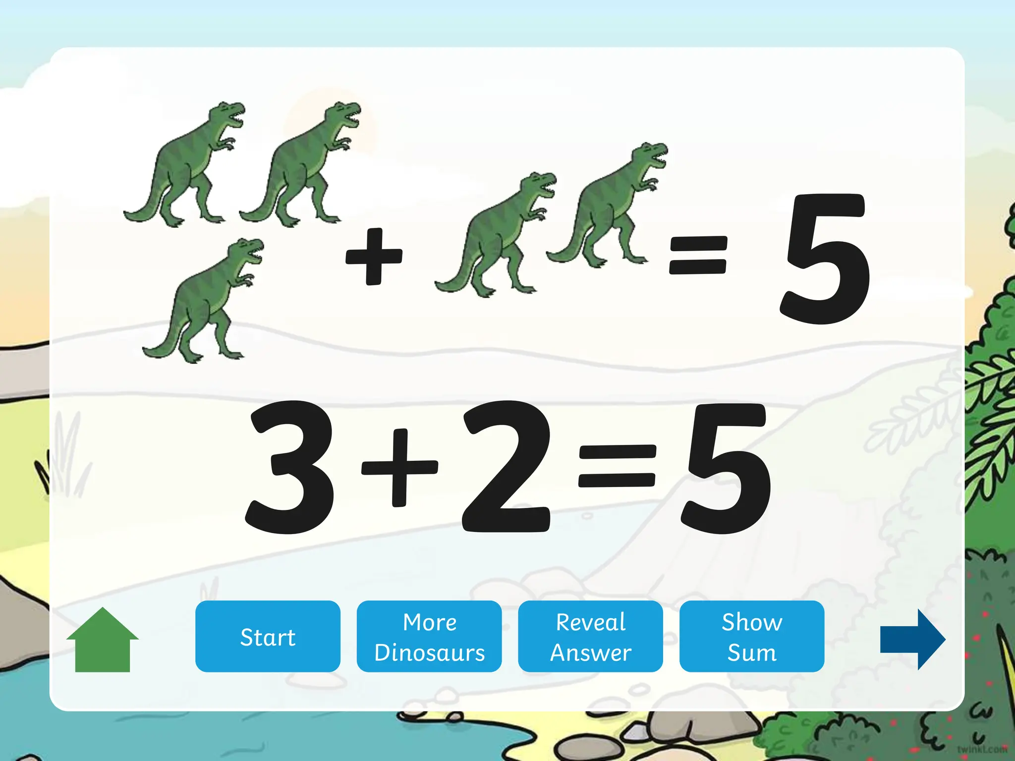 Dinosaur-Themed-Addition for kindergarten ppt | PPT