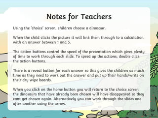 Dinosaur-Themed-Addition for kindergarten ppt | PPT