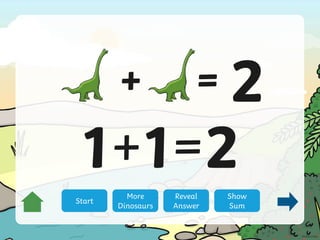 Dinosaur-Themed-Addition for kindergarten ppt | PPT
