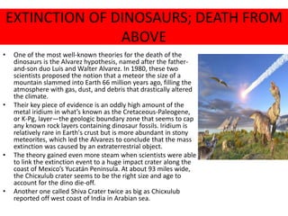 Dinosaur and their extinction | PPTX | Reptiles | Pets